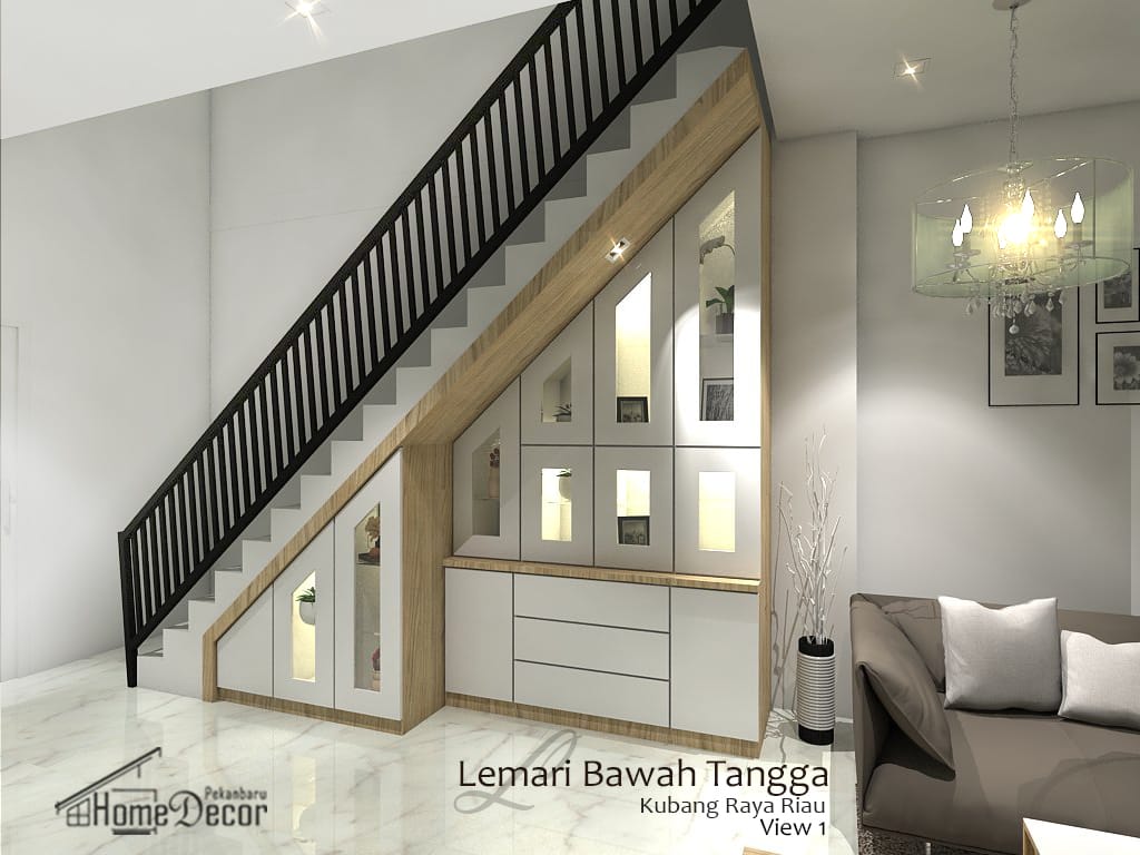 Lemari bawah Tangga Kubang Raya | HOMEDECOR PEKANBARU