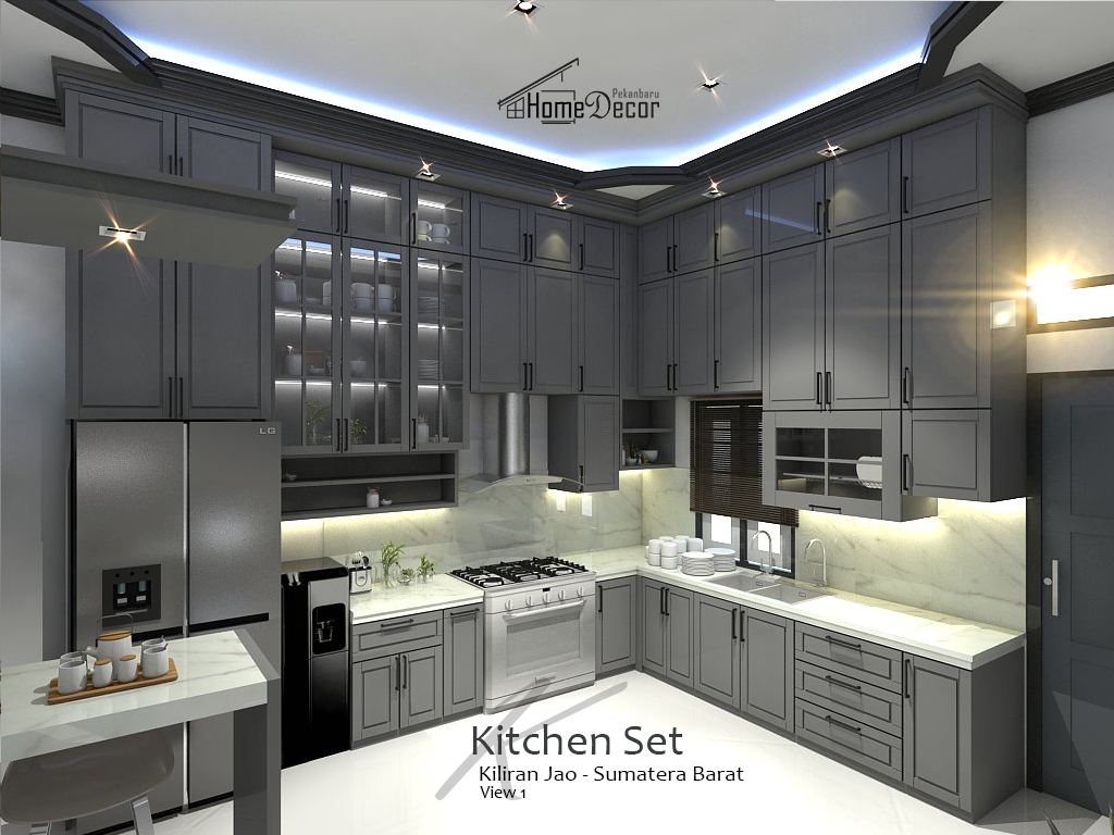 Kitchen Set Modern Classic Abu Abu Kiliran Jao – Sumbar | HOMEDECOR ...